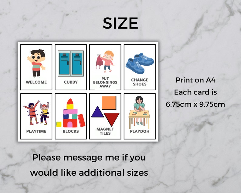 Classroom Routine Cards Daycare / Preschool / Kindergarten / Autism ...