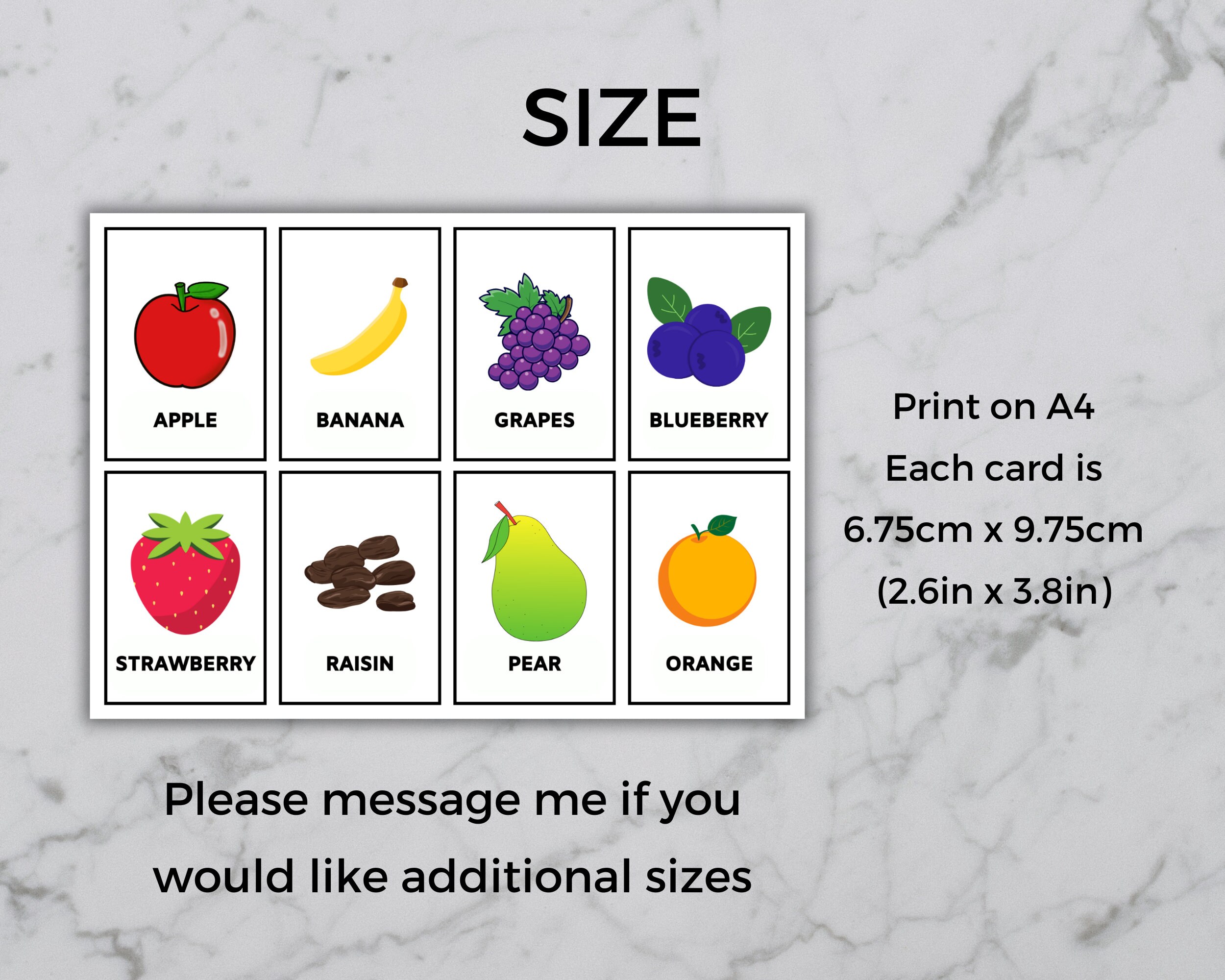 Food Flashcards - 96 Communication Aids for Non-verbal Children ...