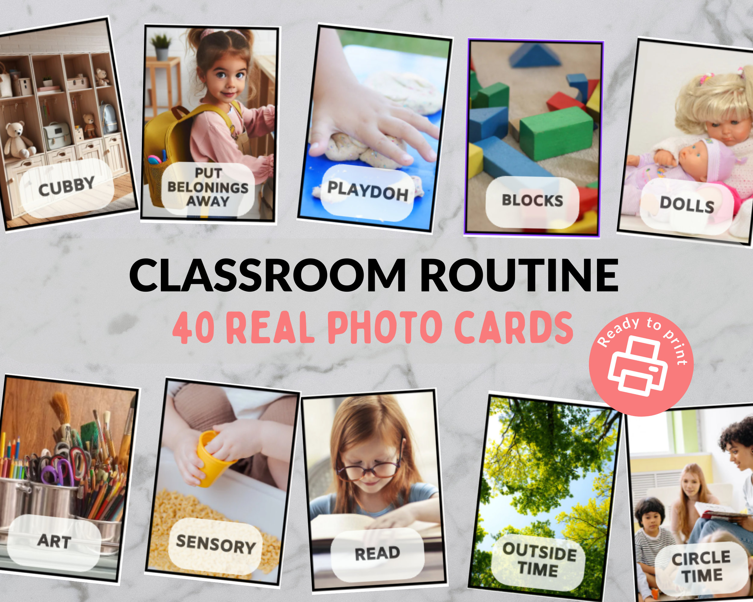 Classroom Routine Cards - Daycare / Preschool / Kindergarten ...