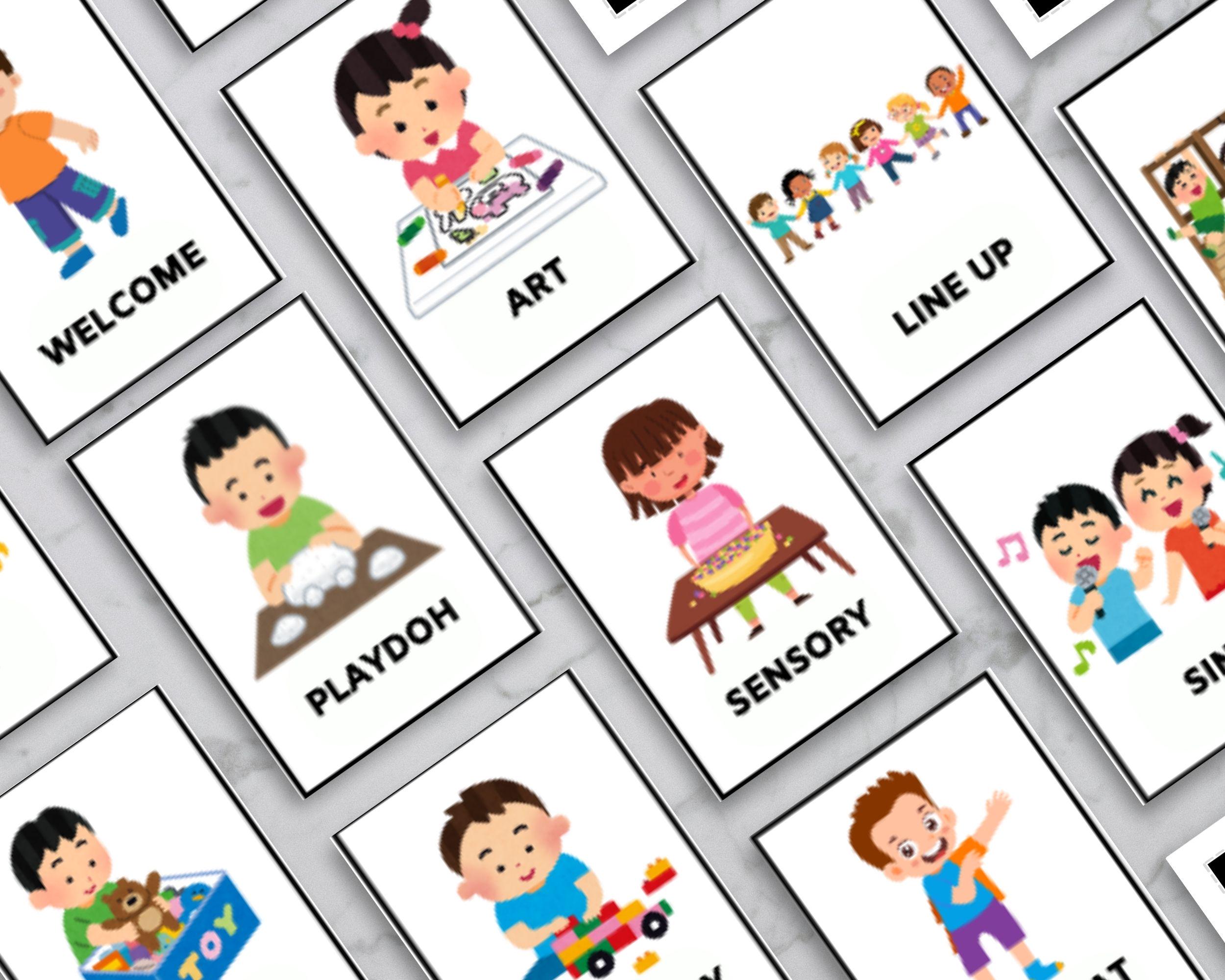 Classroom Routine Cards - Daycare / Preschool / Kindergarten / Autism ...