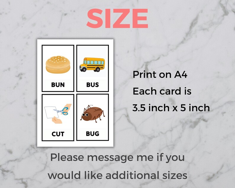 CVC Flashcards With U 3 Part Cards Spelling and Reading Activity ...