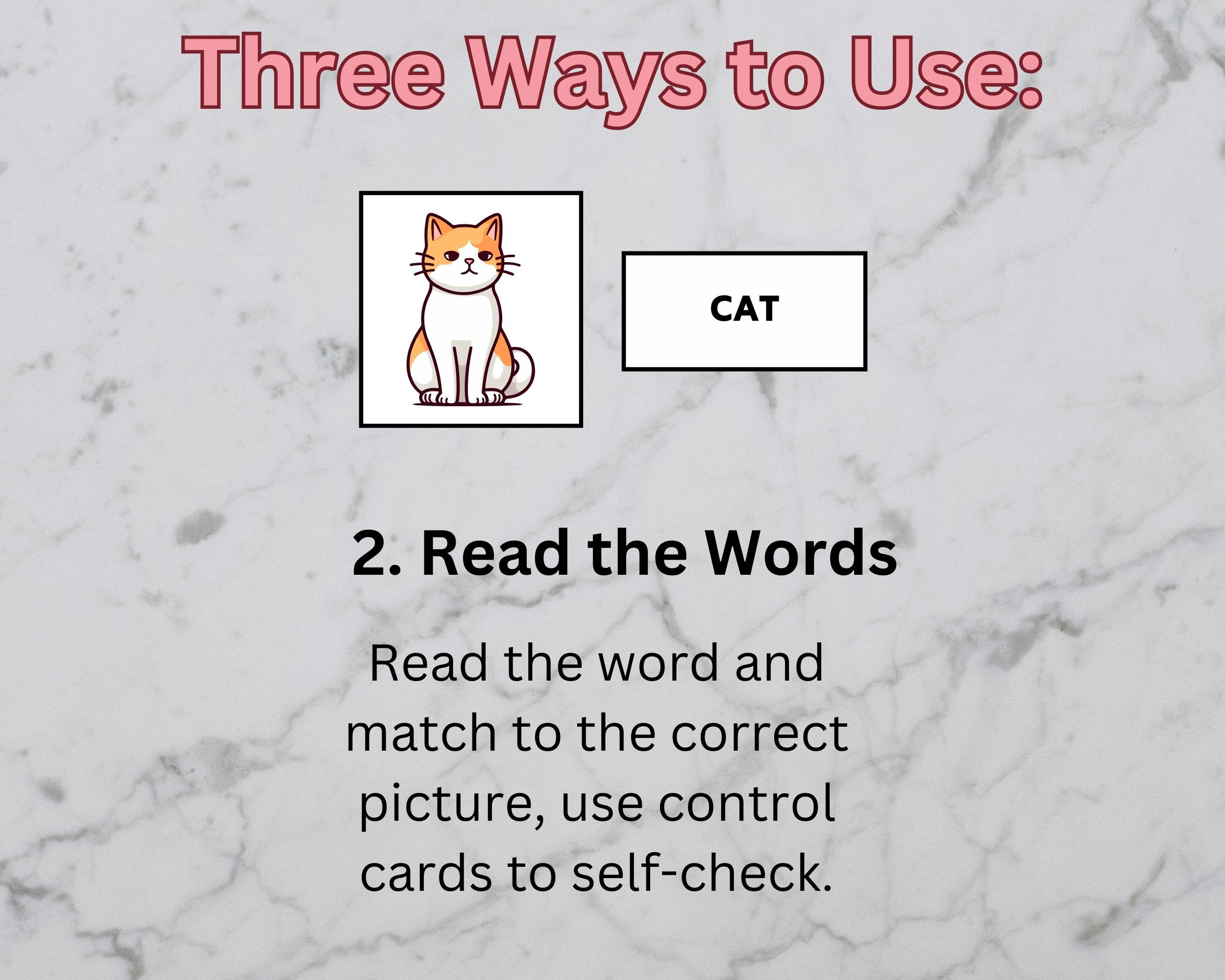 CVC Flashcards With A - 3 Part Cards - Spelling and Reading Activity ...