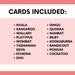Australian Animal Flashcards - 3 Part Cards - Matching Games - Toddlers ...