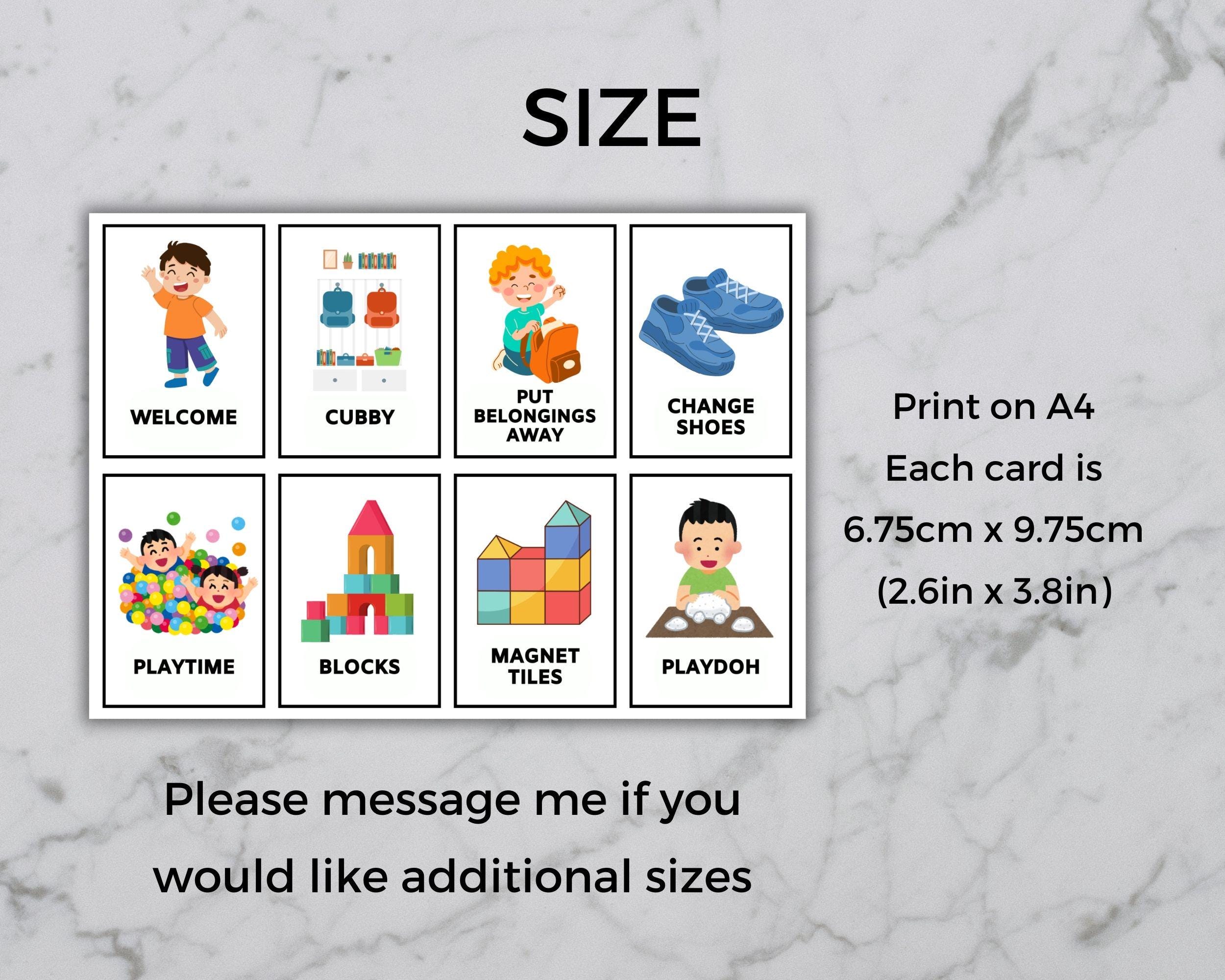 Classroom Routine Cards - Daycare / Preschool / Kindergarten / Autism ...