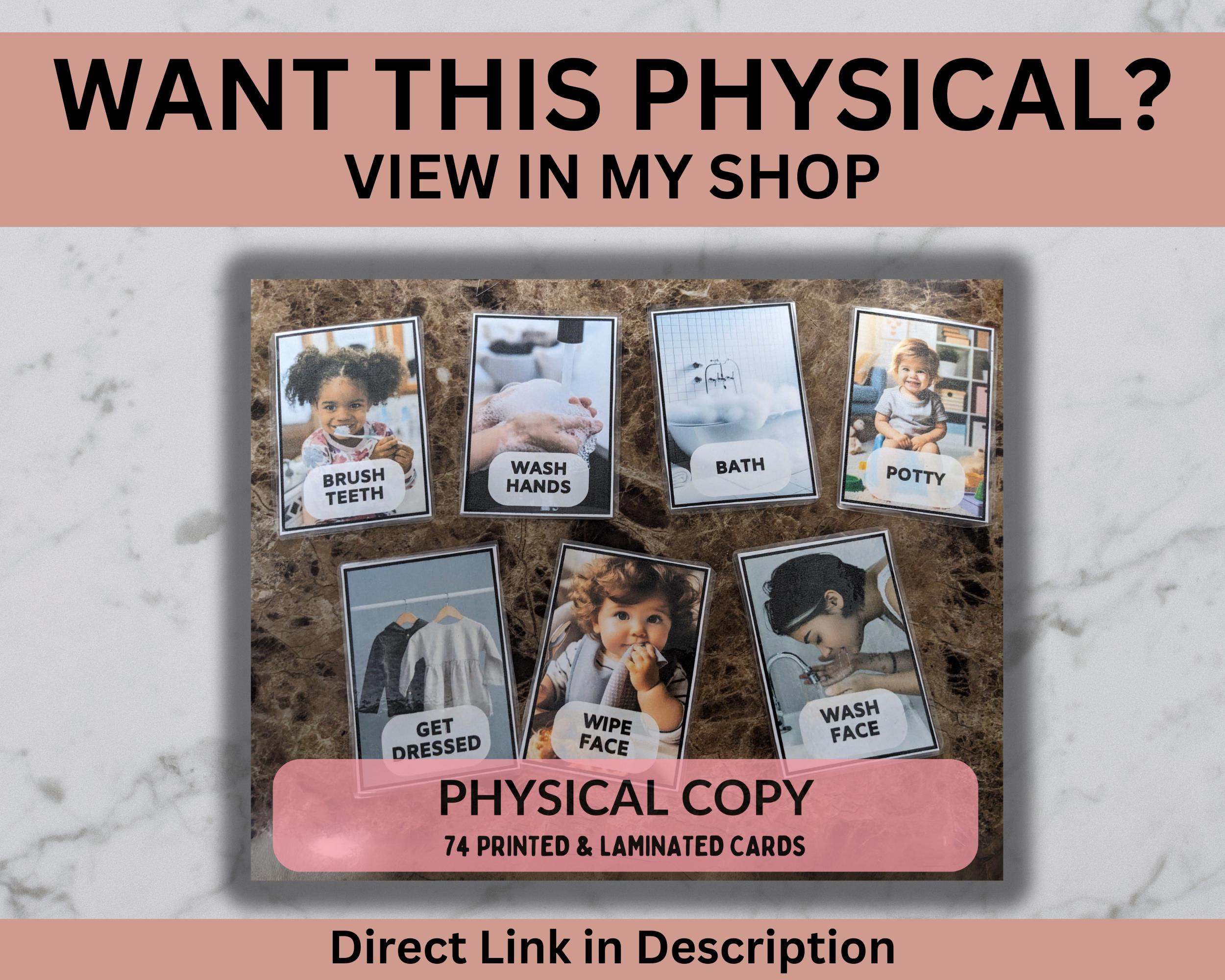 Toddler Routine Cards: 72 Real-life Picture Cards (digital Download) - Etsy