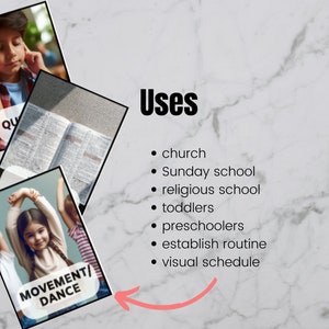Sunday School Routine Cards for Toddlers, Preschoolers - Visual Church ...