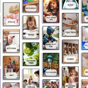 Classroom Routine Cards - Daycare / Preschool / Kindergarten ...