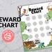 Reward Chart - Potty Training Sticker Chart - Encourage Good Behaviours ...