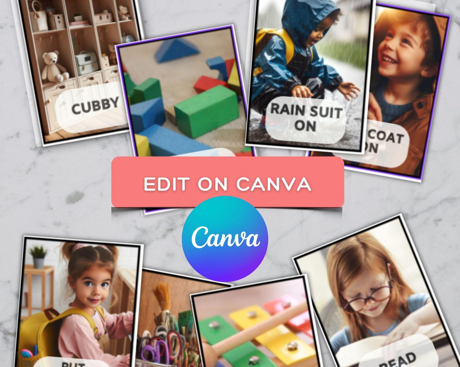 Editable Classroom Routine Cards: Real Photo Visual Schedule (digital ...