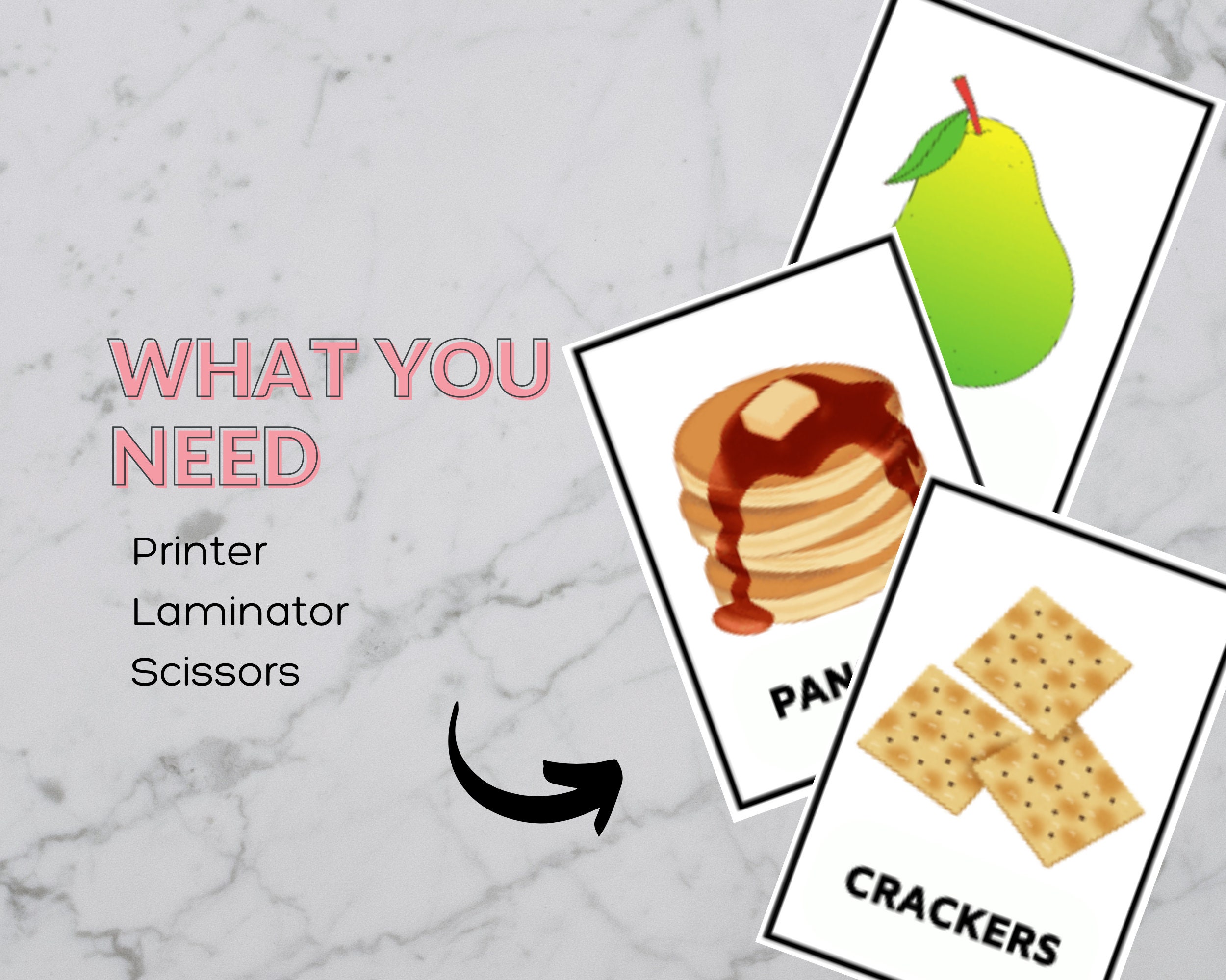 Food Flashcards - 96 Communication Aids for Non-verbal Children ...