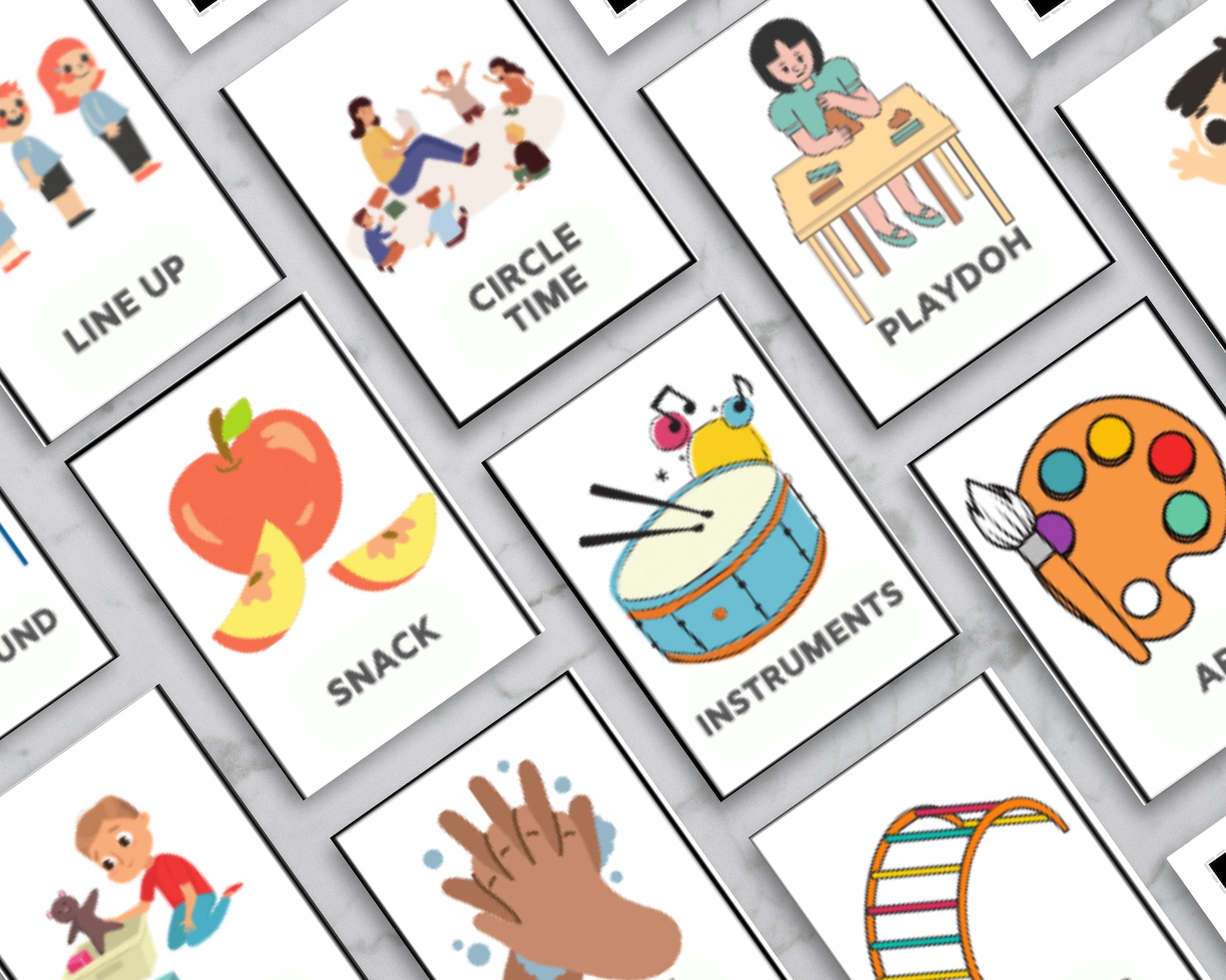 Classroom Routine Cards Daycare / Preschool / Kindergarten / Autism ...