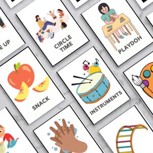 Classroom Routine Cards Daycare / Preschool / Kindergarten / Autism ...