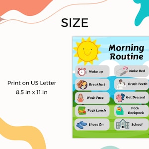 Morning Routine for Children - 24 Activities | Daily Visual Schedule ...