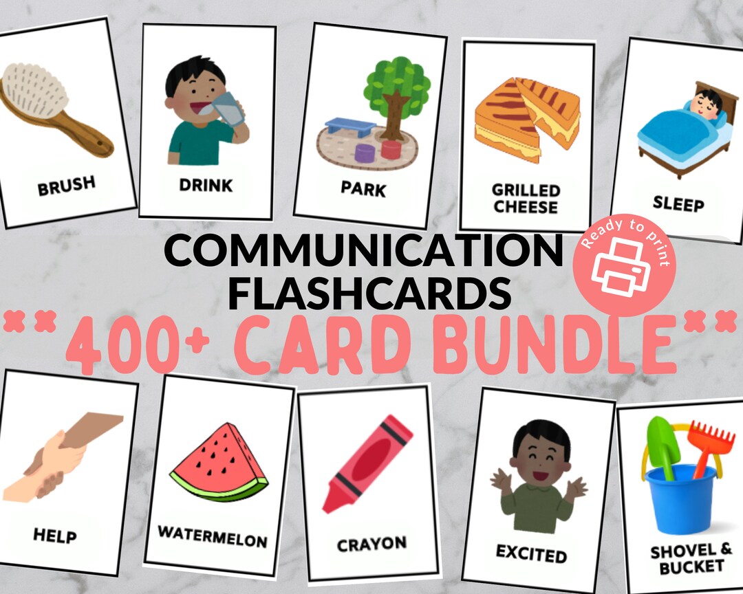 Communication Cards Bundle - Toddler Routine, Clothing, Food, Toys ...