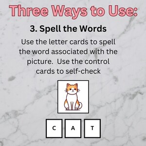 CVC Flashcards BUNDLE - 3 Part Cards - Spelling and Reading Activity ...