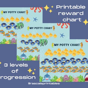 Printable Ocean Potty Reward Chart - Etsy