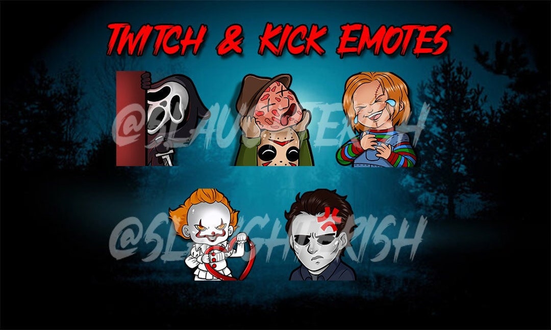 Horror Themed Twitch/kick Emotes - Etsy