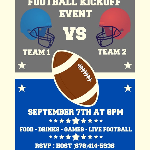 Nfl Football Template - Etsy