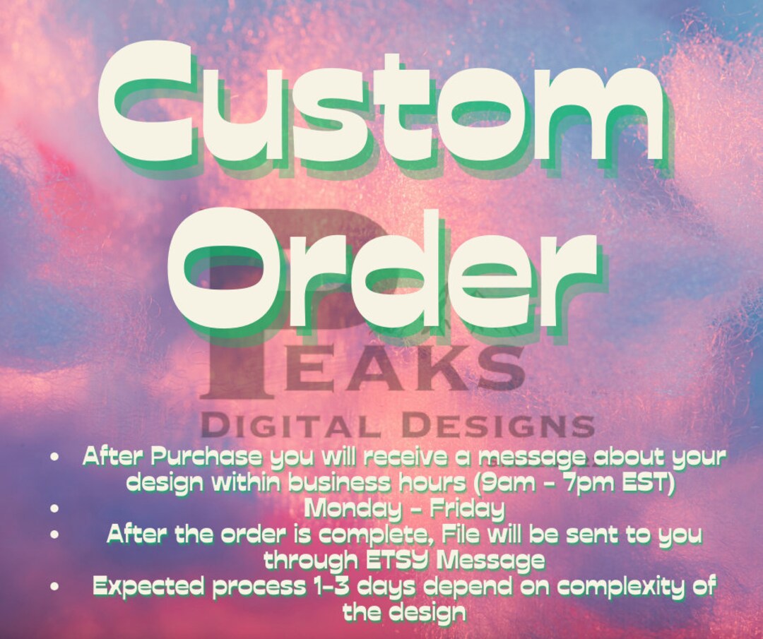 Custom Order Flyer Template canva No Billboard Designs - Etsy