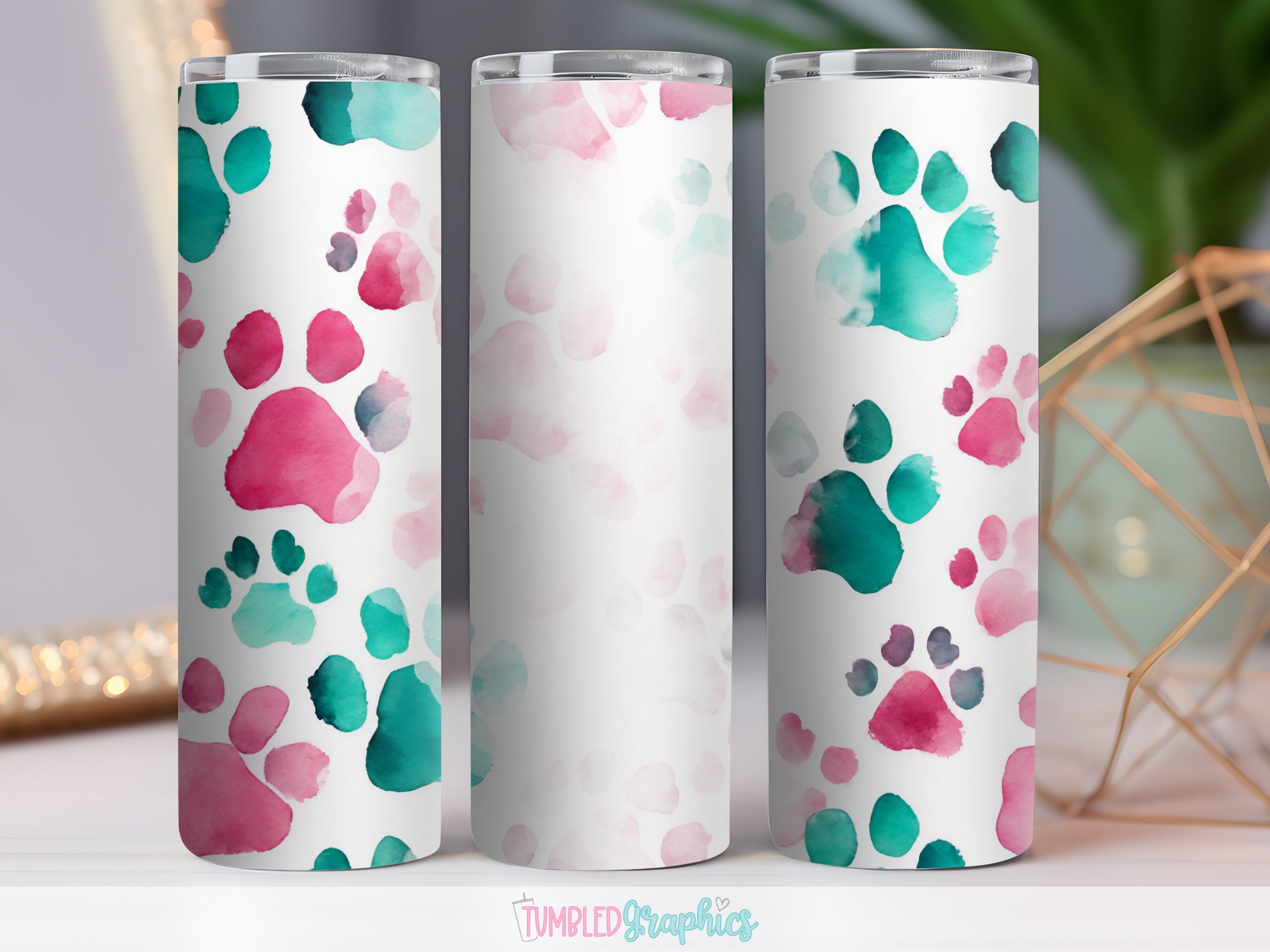 Veterinarian Paw Prints Tumblers Digital Design Sublimation Download 20 ...