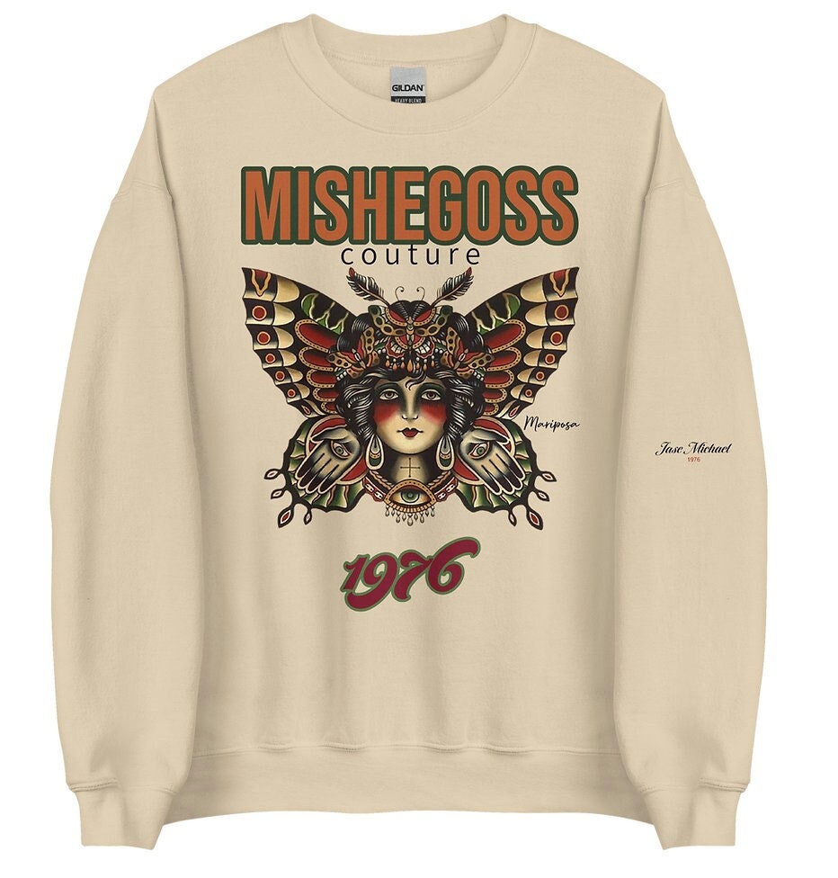 MISHEGOSS TATTOO EDITIONS mariposa Sweatshirt - Etsy