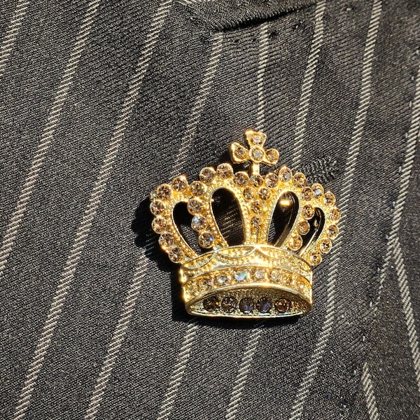 Crown Lapel Pin - Etsy
