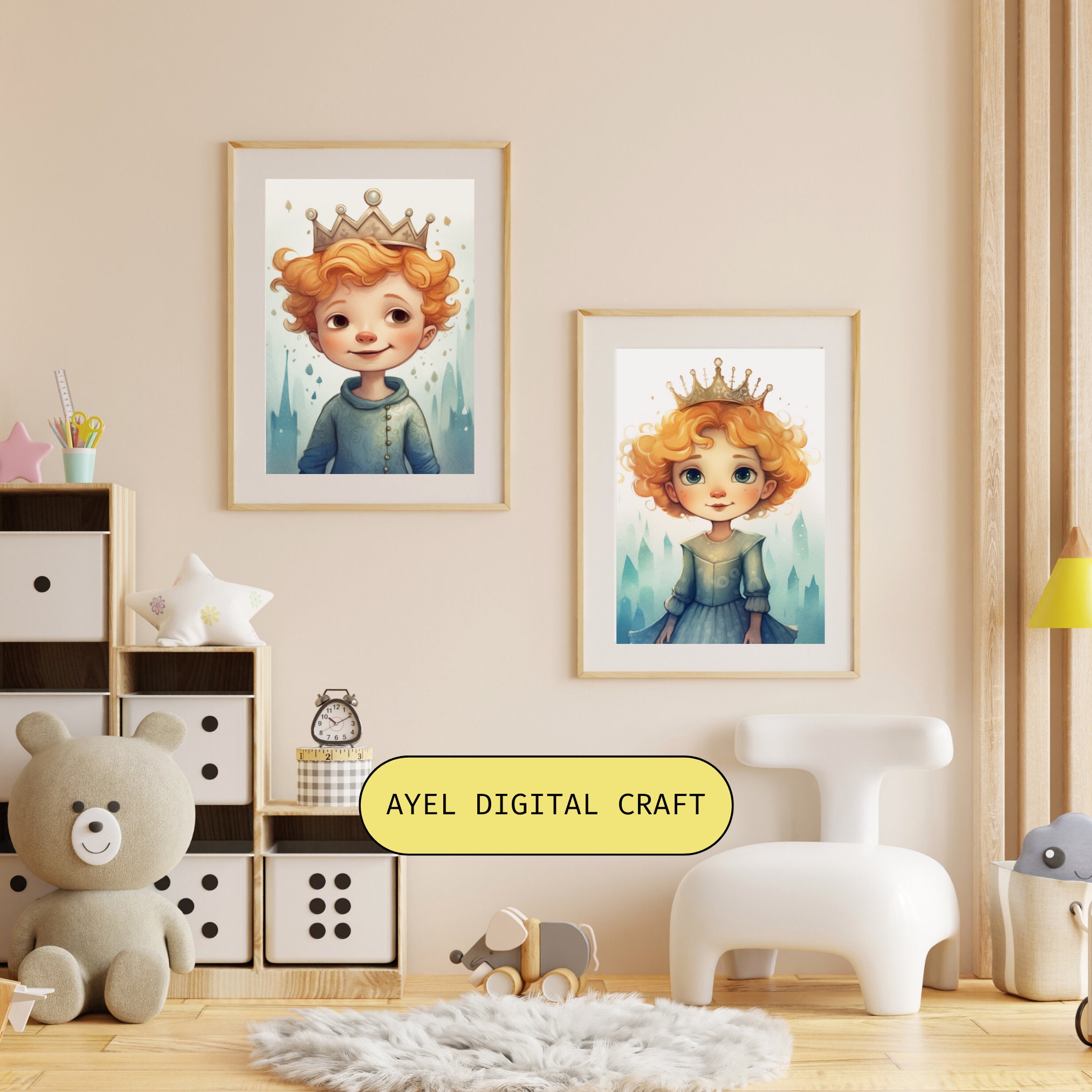 The Little Prince & Little Princess Posters, Illustrations, Typography ...