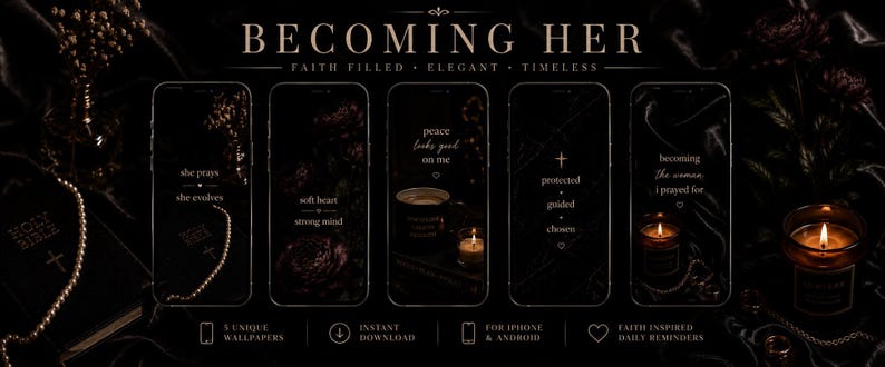 Dark Feminine Christian Phone Wallpapers | Faith, iPhone (digital ...