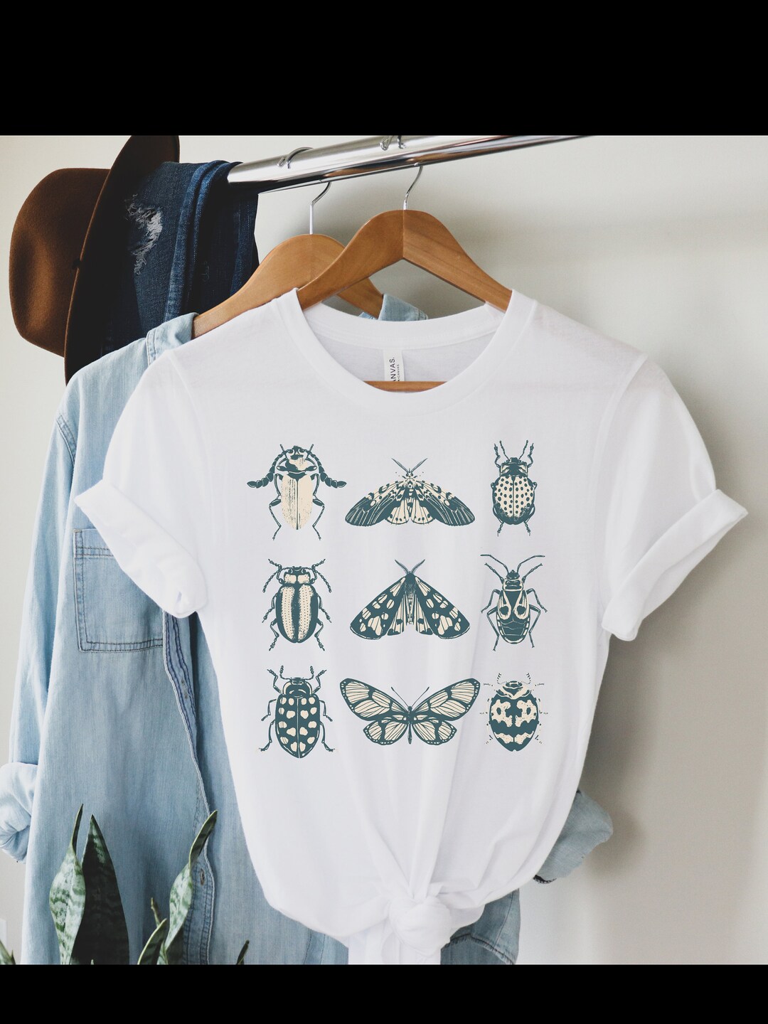 Women's Cottagecore Insect Tshirt, Bug T-shirt, Cute Insect Tee, Bug ...