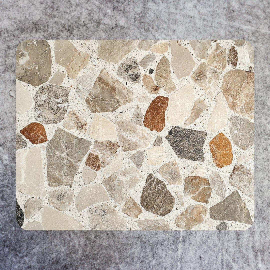 Terrazzo Earthy Glass Cutting Board, Rectangle 11x8 and 15x12 Inches ...