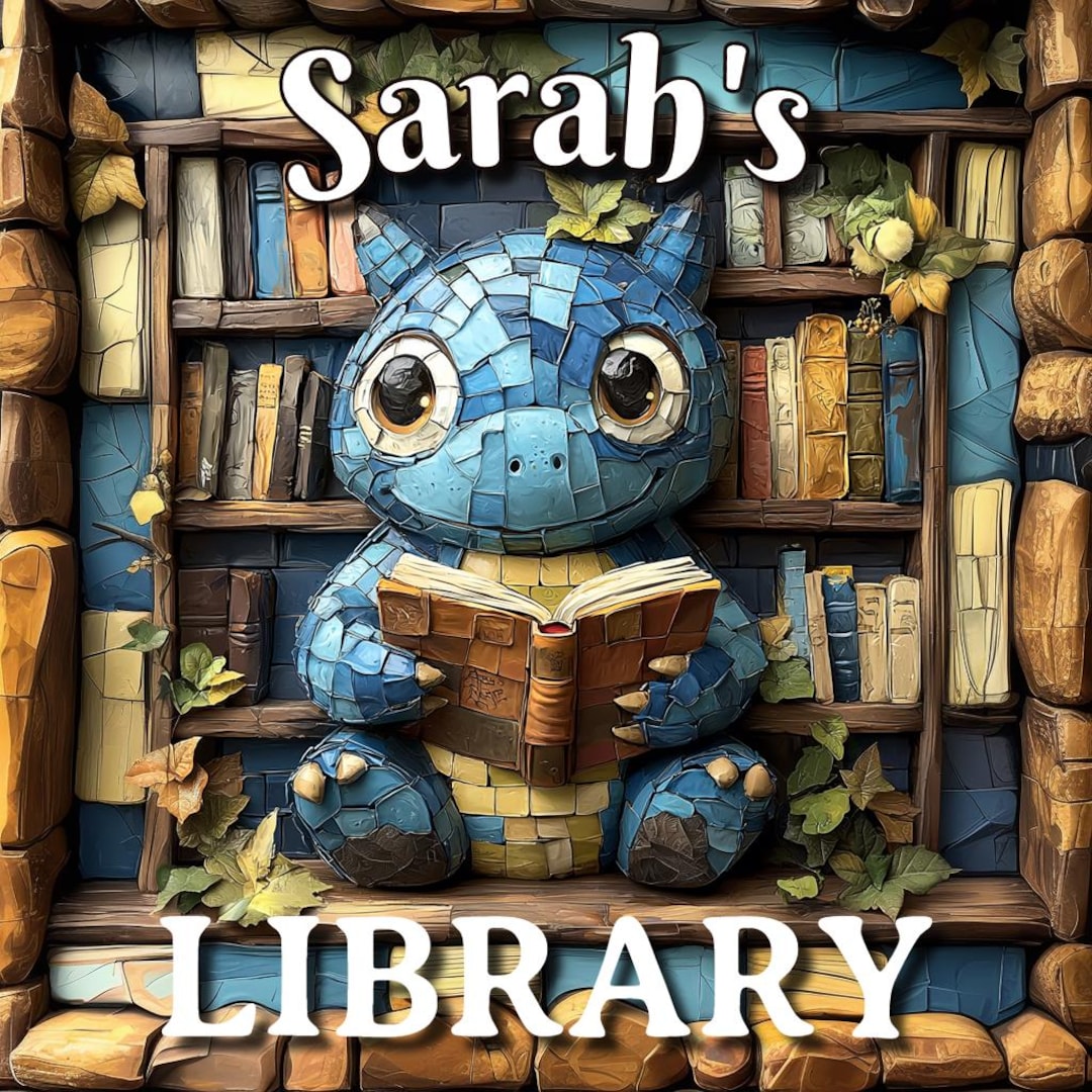 Monster Reading Personalized Library Sign Book Lover Bookworm Biblio ...