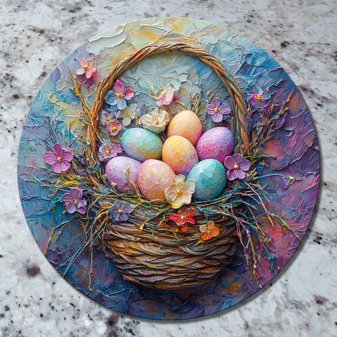 Easter Basket Overflow Glass Cutting Board Trivet Hot Plate Charcuterie Board Gift for Her Mom ...