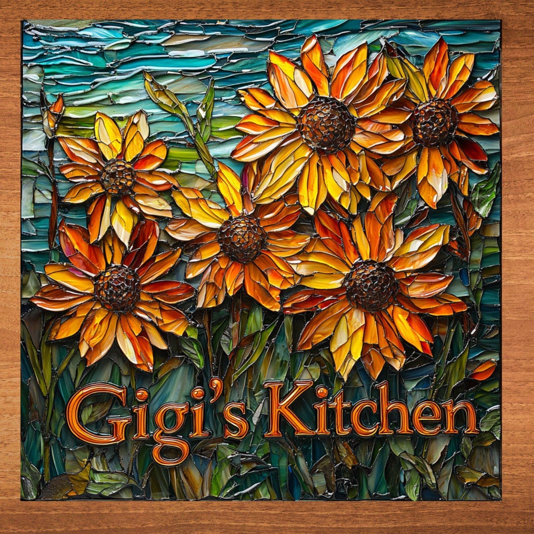 Marigold October Gigi's Kitchen Sign Gift Customized With Her Birth ...