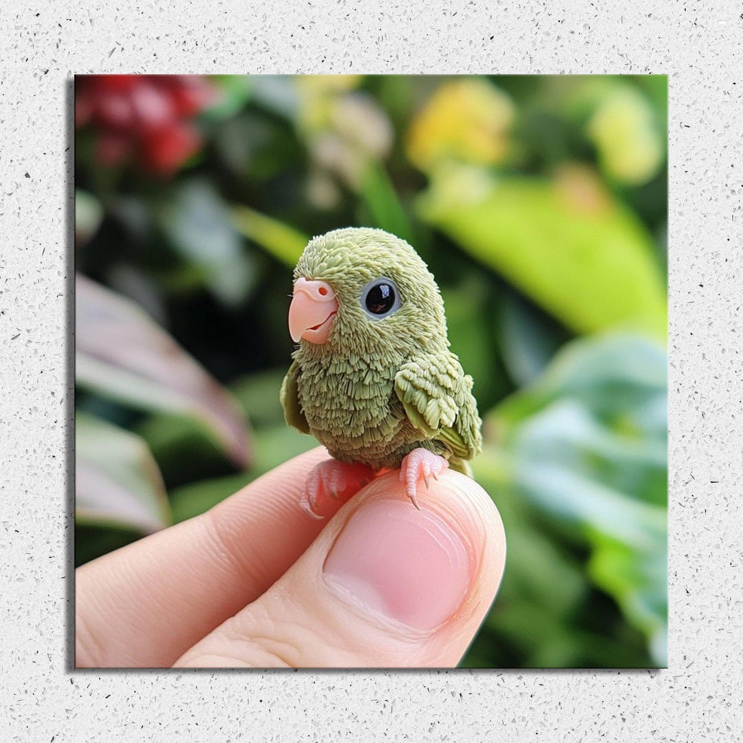 Parrot Baby Animal Magnet for Refrigerator Cubicle Dorm Room Gift for ...