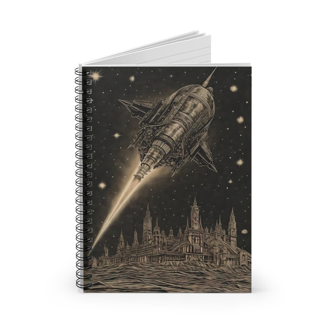 Albrecht Durer-styled Interstellar Spaceship Spiral Notebook - Etsy