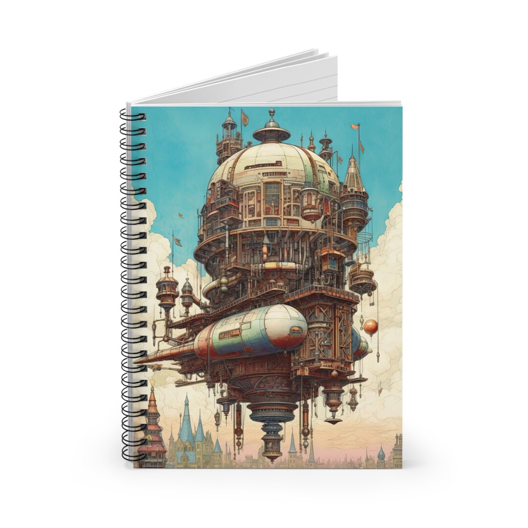 Spaceship Notebook Work Notebook School Notebook Art Nouveau - Etsy