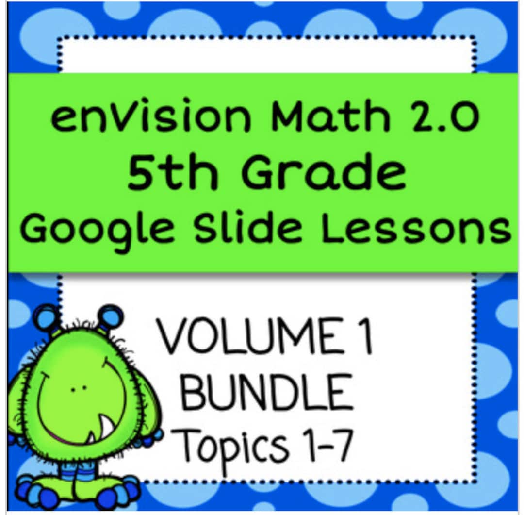 Envision Math 2.0 (2016) 5th Grade Volume 1 BUNDLE - 60 Guided Lessons ...