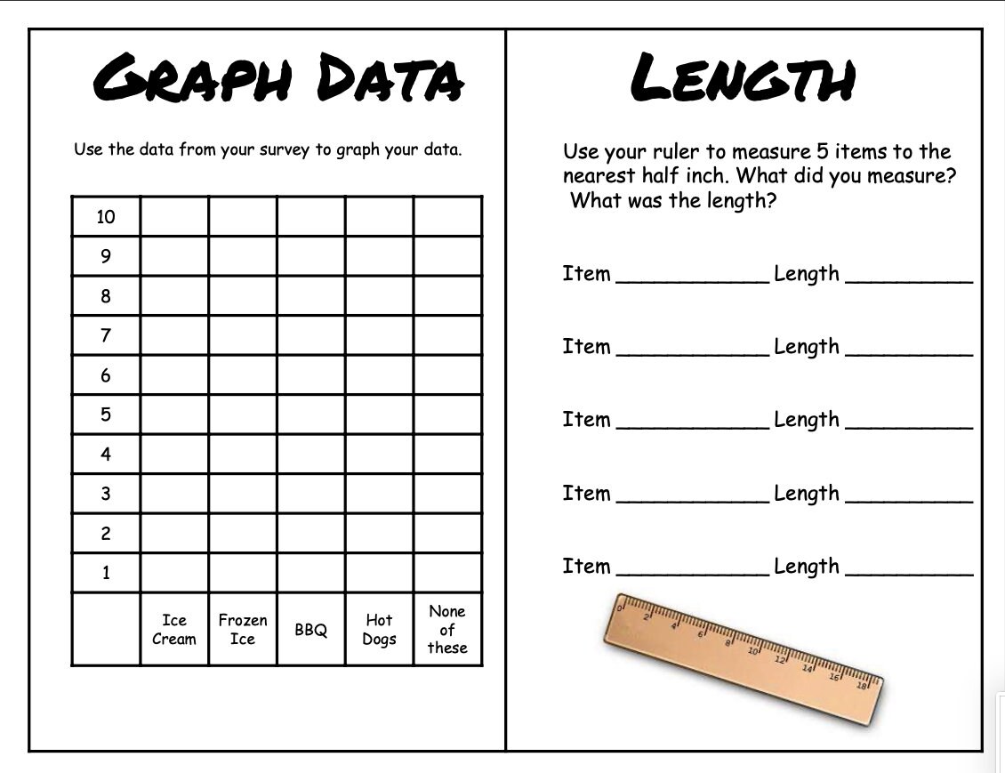Outdoor Math Scavenger Hunt - Ideal for End of 3rd to End of 4th Grade ...