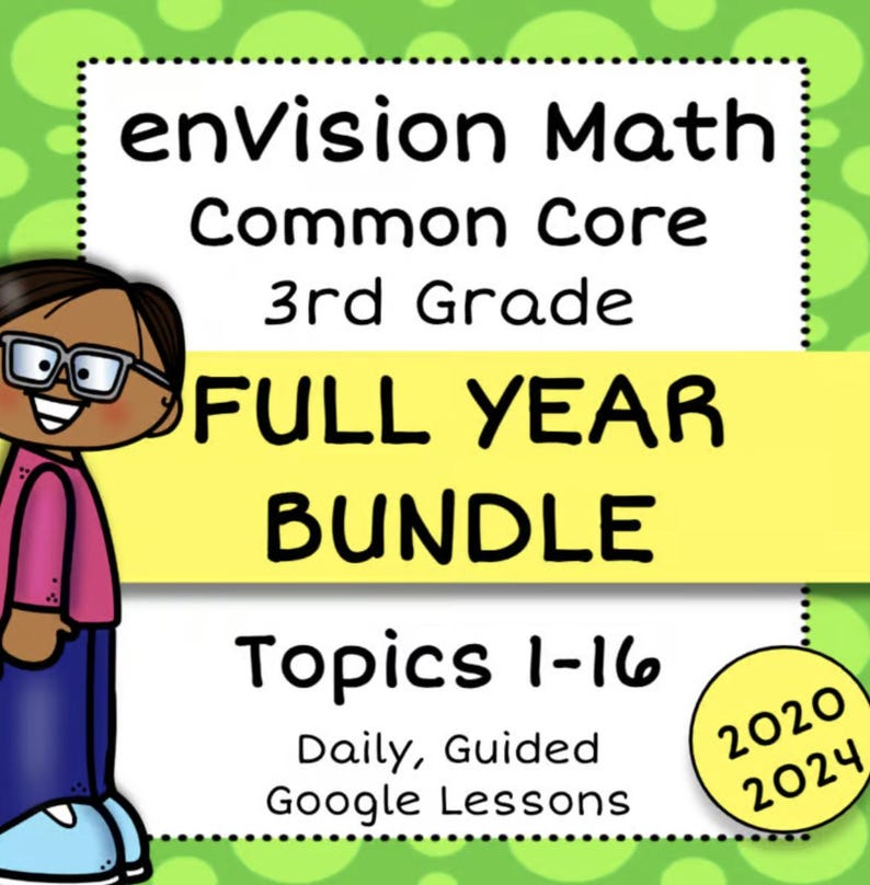 Envision 2020/2024 3rd Grade - Google Slide Lessons for the Full Year ...