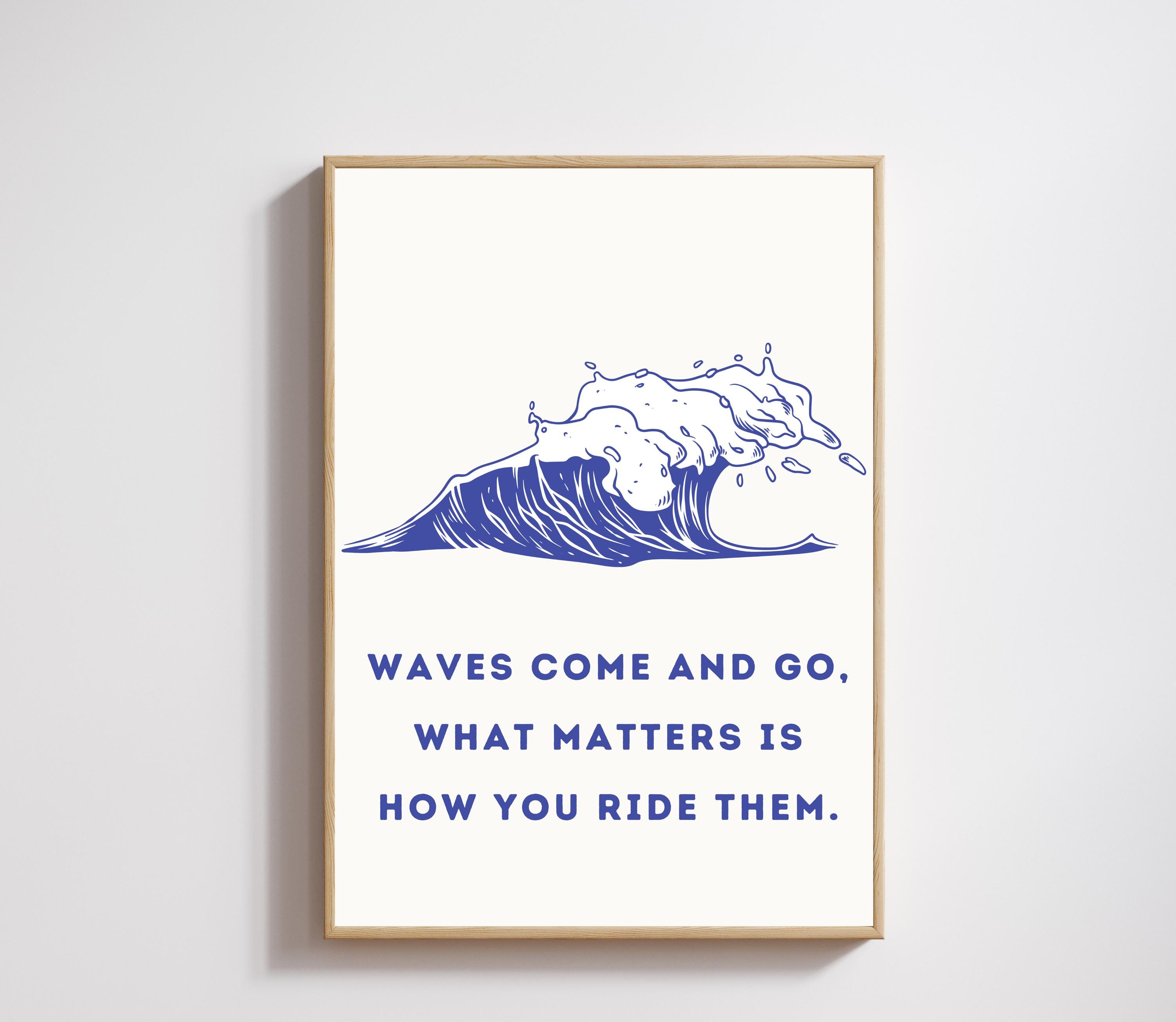 Surf Posters 5 Pack, Surf Set of 5 Posters, Surf Wall 5 Art Bundle ...