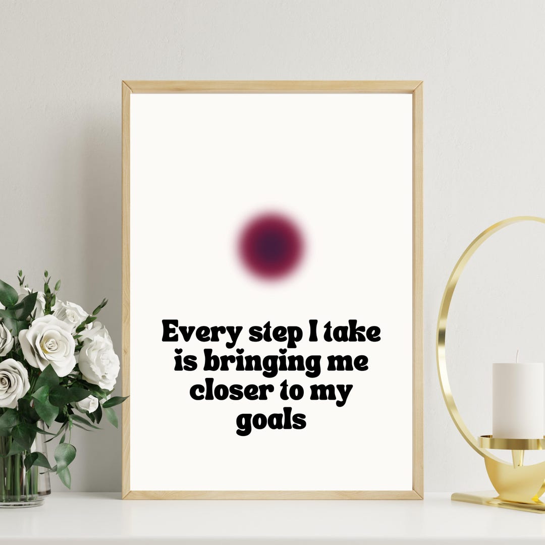 Daily Affirmation Poster,affirmation Art,positive Thinking,motivational ...