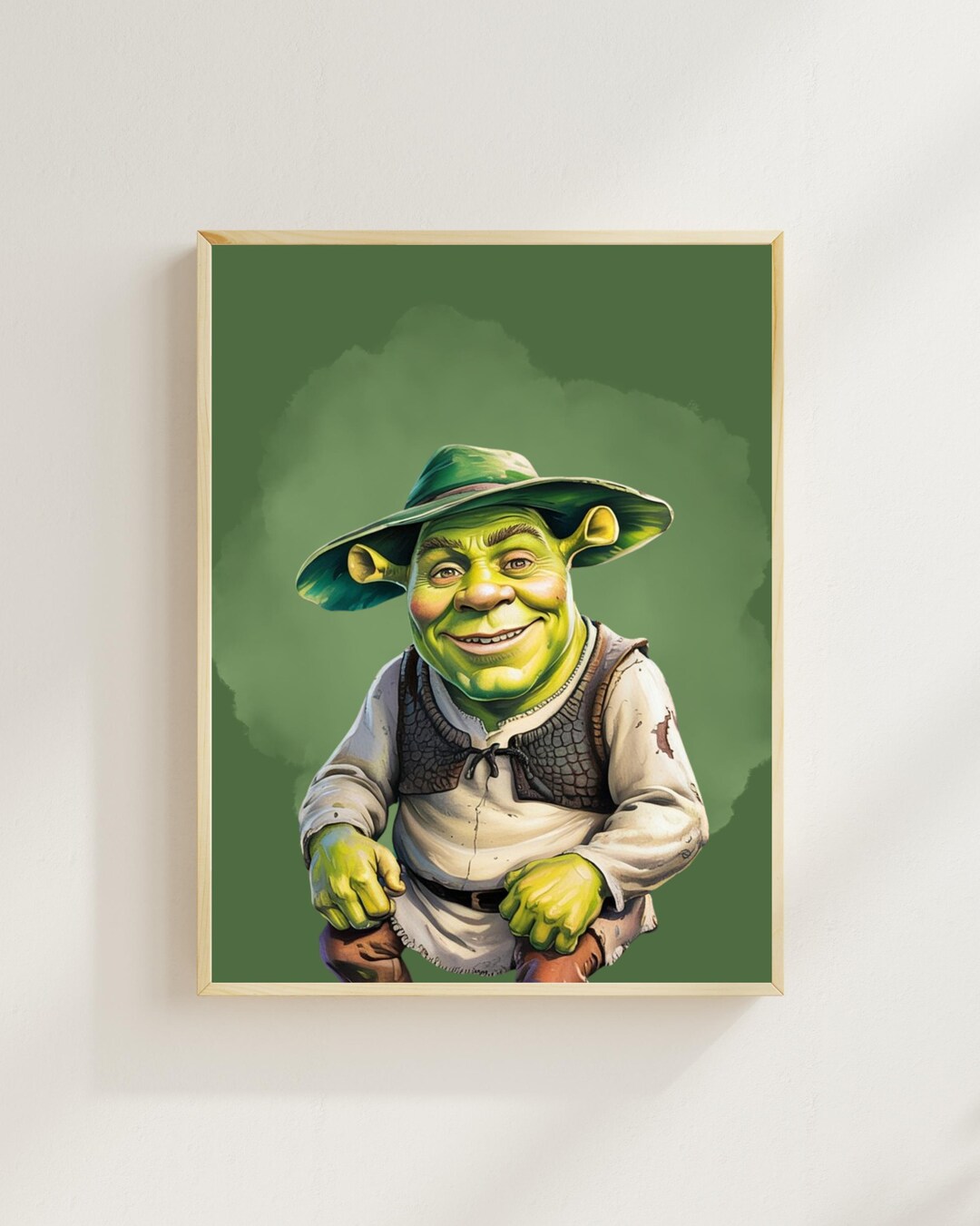 Shrek Poster - Set of 3 - Shrek Print - Nursery Wall Art - Digital ...