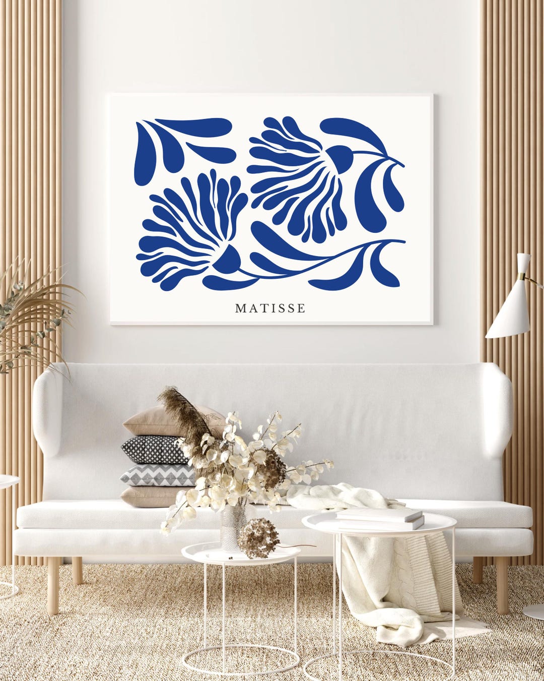 Blue Matisse Art, Matisse Horizontal Print, Horizontal Matisse Art ...