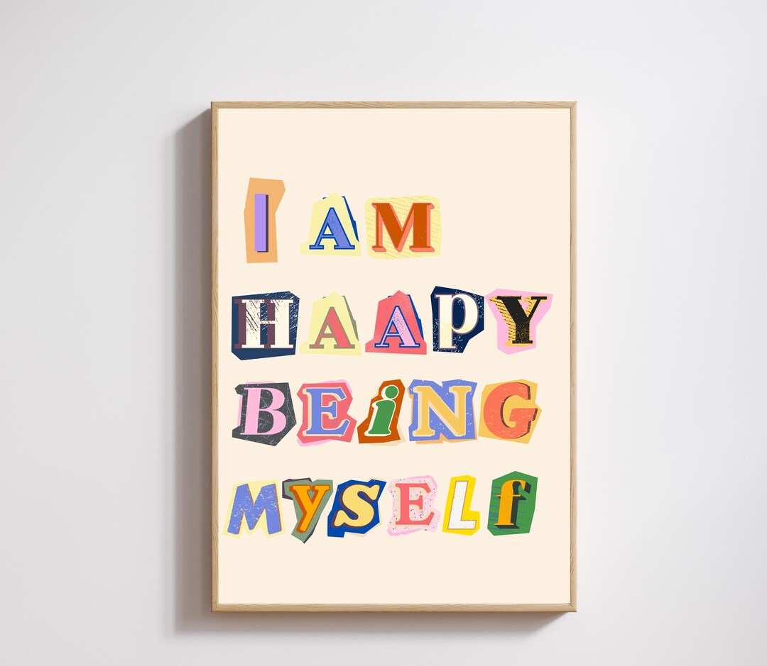 Positive Poster,self Worth Affirmation,therapy Office Decor, Daily ...