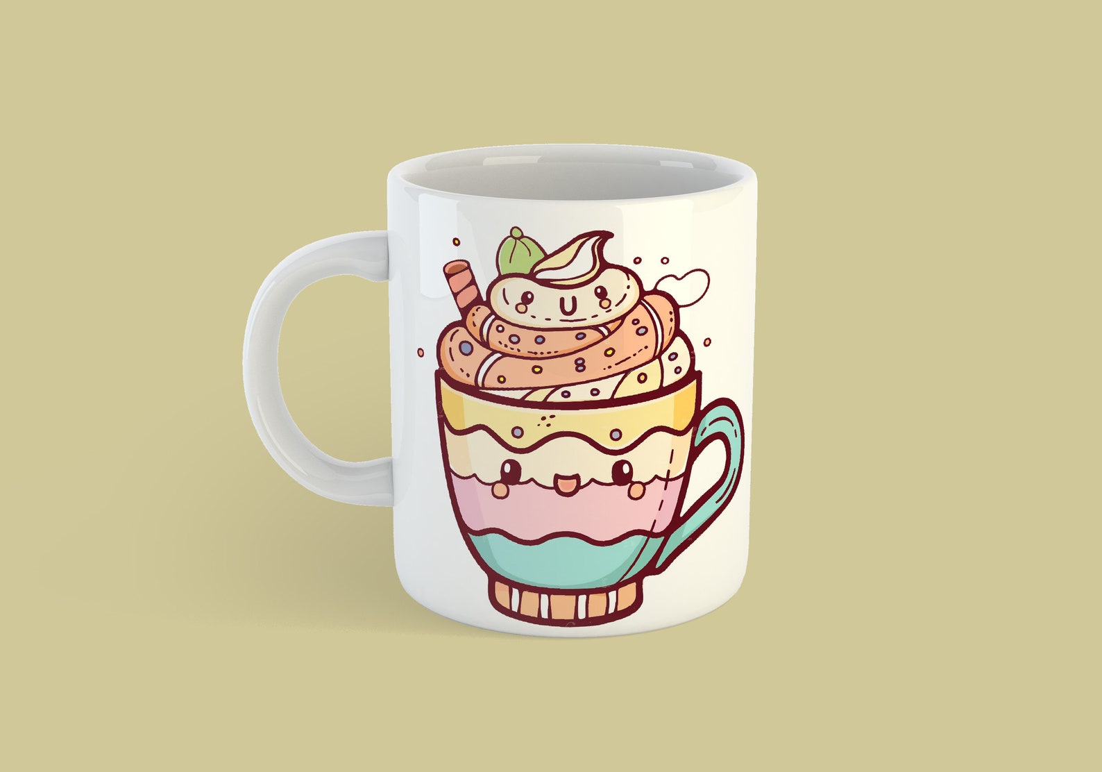 Coffee Kawaii Clipart Bundle 20 Cute Coffee PNG Clip Art, Coffee ...