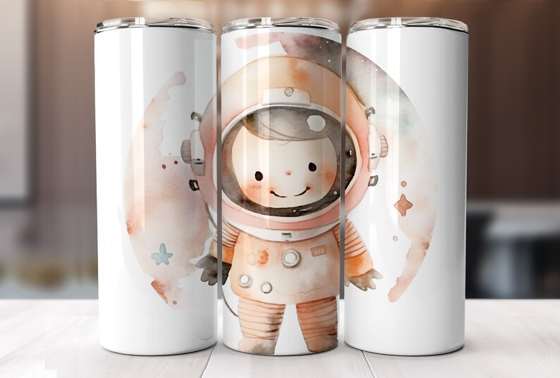 Pastel Outer Space Watercolor Clipart Bundle, 20 Cute Astronaut PNG ...