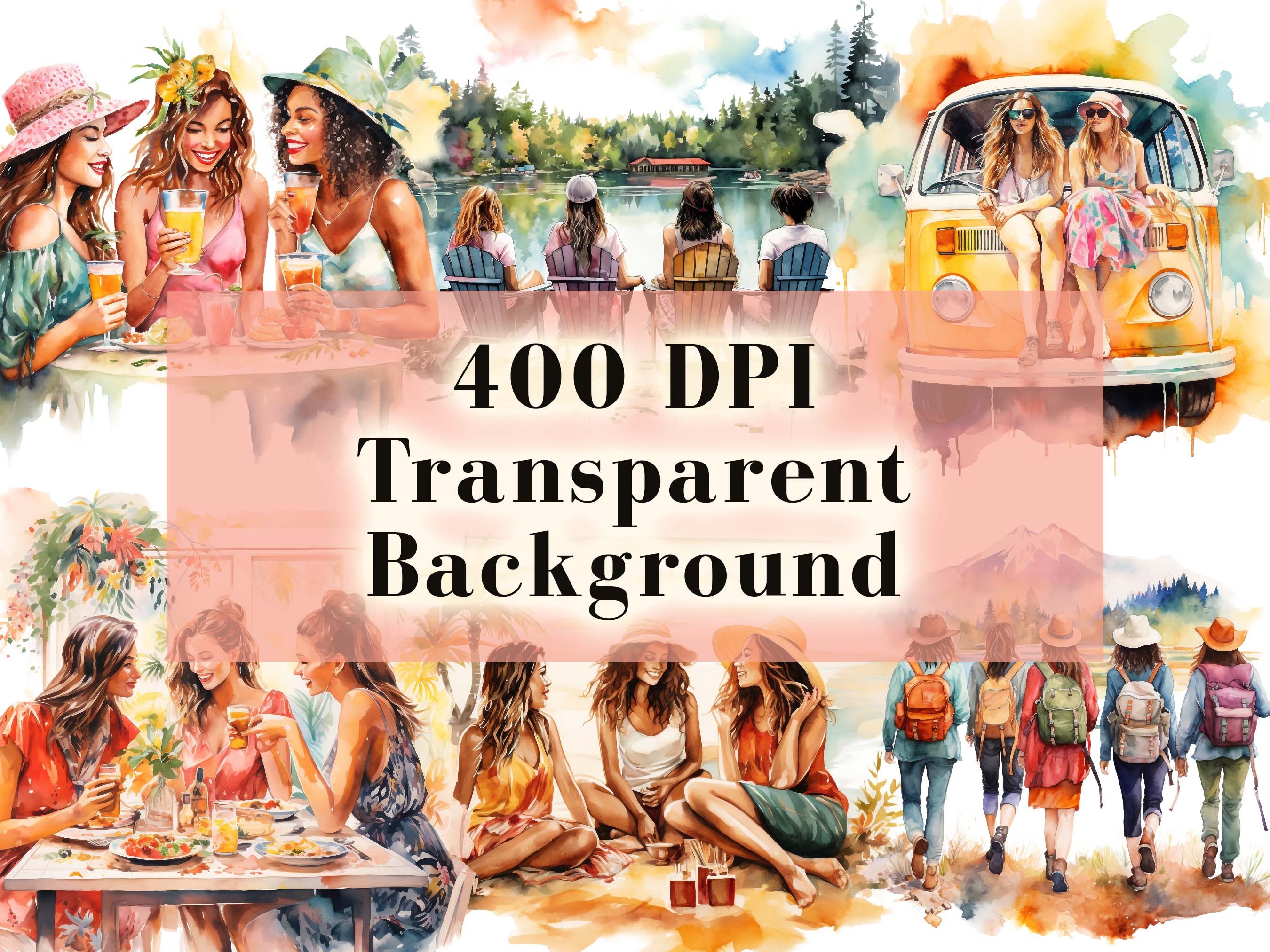 Girls Trip PNG Clipart Bundle, Friends, Beach, Drinks, Girls Trip ...