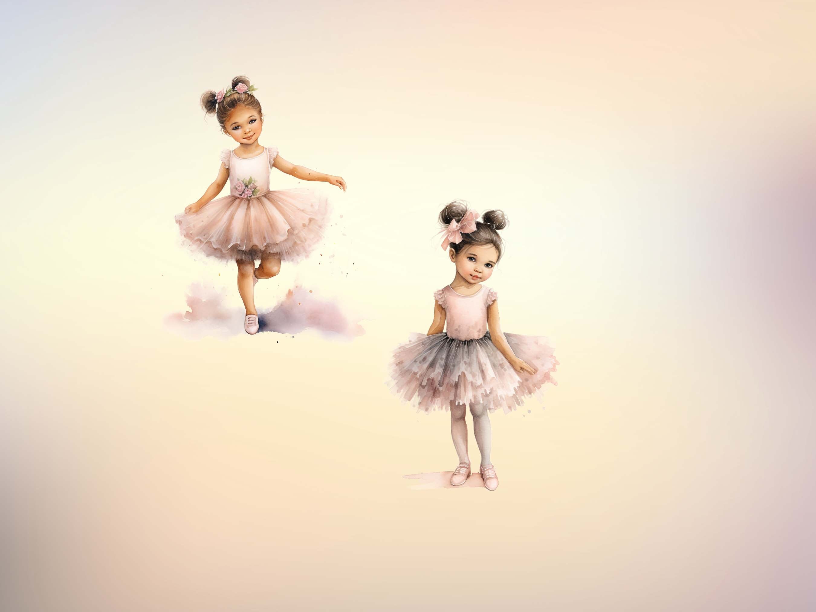 Watercolor Ballerina Clipart Bundle, Pink Ballet Clipart, 20 Ballerina ...
