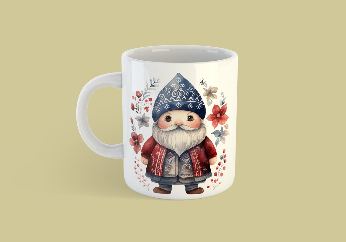 Watercolor Scandi Gnomes Clipart Bundle, 20 PNG Cute Gnome Graphics ...