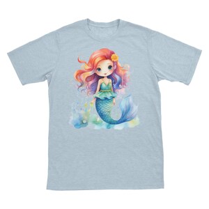 Mermaid Clipart Under the Sea Watercolor Clip Art, 20 Transparent PNG ...